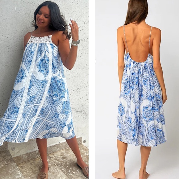 Olivaceous | Dresses | Olivaceous Womens Boutique Brand Blue White ...